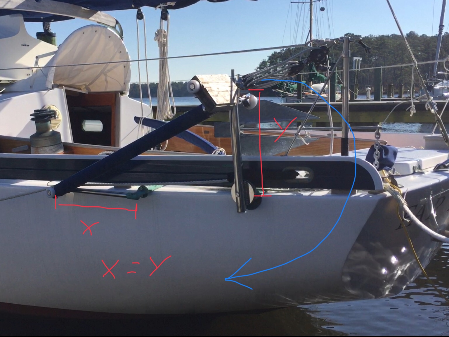 Removable Side-Mount Rotating Arm Engine Bracket | Far Reach Voyages